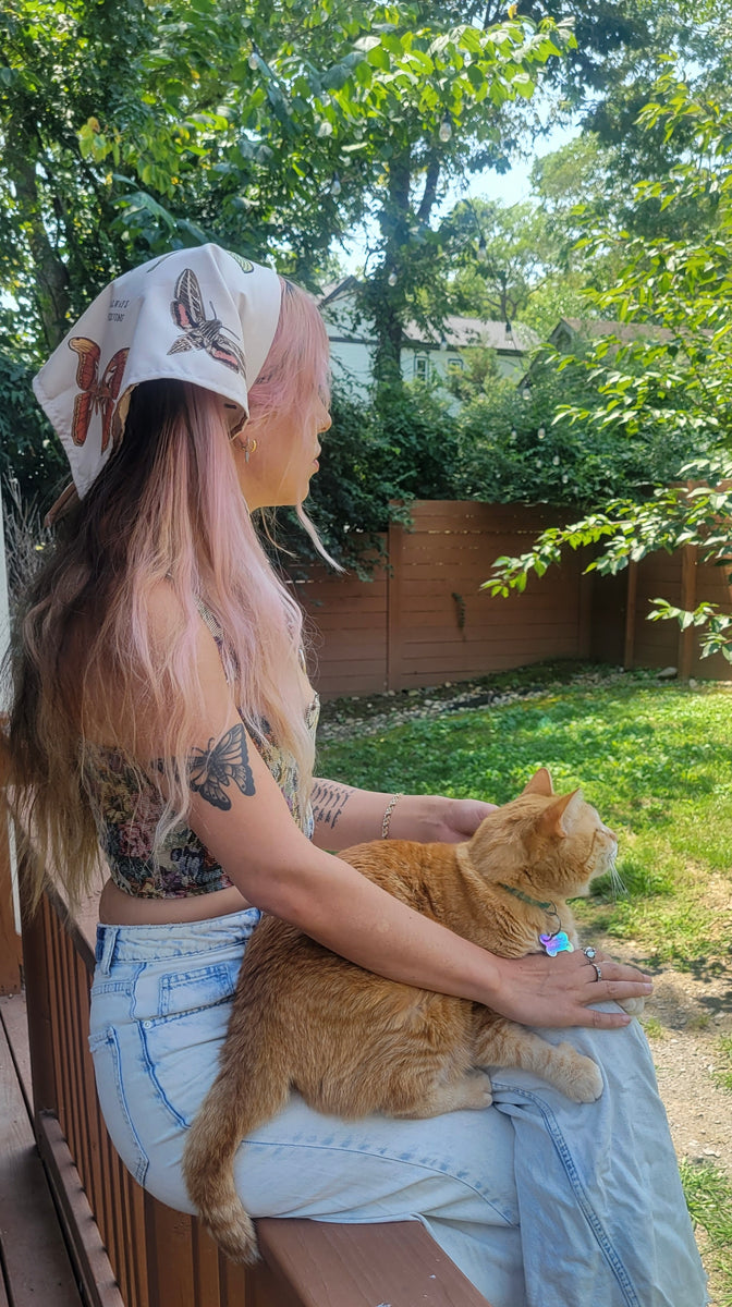 “Mushrooms and Moths” Eco Bandana | (sexy & smart fairies) – Alexis ...