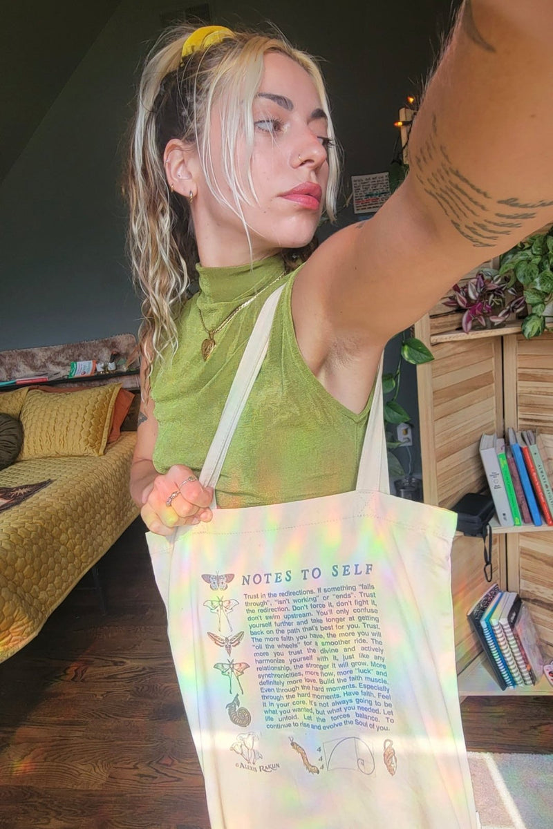 NEW | "Notes To Self: The Alchemist" | Eco-tote (organic cotton biodeg ...